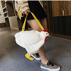 AWXZOM Cute Chicken purse hen bag, chicken bag, chicken Handbag, cute tote bag Cartoon bag For Women