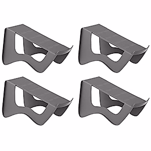 I-K-E-A MURVEL Shoe Organizer Rack Display Holder Stand Plastic Lightweight Gray, 4 Pack