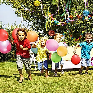 Neon Punch Balloons Punching Balloons, 30 Pcs, Heavy Duty Balloons Party Favors for Kids, Punching Balloons with Rubber Bands Handle, Kids Outdoor Toys, Birthday Decorations Party Favors