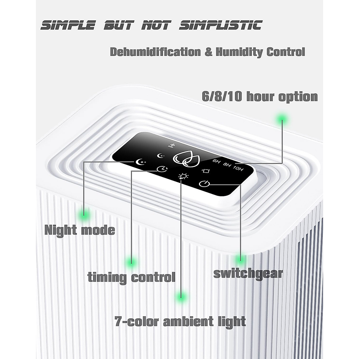 Portable Home Dehumidifier for Basements|91 OZ Tank|900 sq.ft Coverage|Quiet Smart Design with Auto Shut-Off