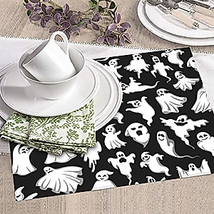 Halloween Goth Printed Drying Mat For Kitchen Ultra Absorbent Microfiber Dishes Drainer Mats Non-Slip Silicone Quick Dry Pad - 18 X 16inch