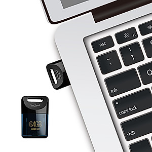 SP Silicon Power 64GB USB 3.2 (Compatible with USB3.1/USB3.0/USB2.0), Small, Waterproof, Dustproof, Shockproof, Mac Compatible, Jewel J06 SP064GBUF3J06V1D