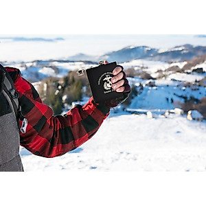 6 oz USMC Flask | Matte Black Stainless Steel Marine Corps Hip Flask for Liquor – US Marine Corps Gifts | Disabled USMC Vet Owned SMALL Business