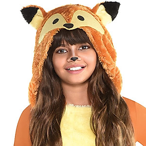 Orange Furry Fox Child Costume Set (Large 12-14) 1 Set - Super Cozy & Adorable - Perfect For Party, Halloween & Play