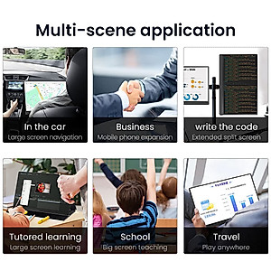 Bimawen 15.0" Touchscreen Portable Monitor,Ultra-Thin 1080p HDR Compatible with Xbox,Switch,PC,Laptop,FHD 1920x1080 IPS Screen