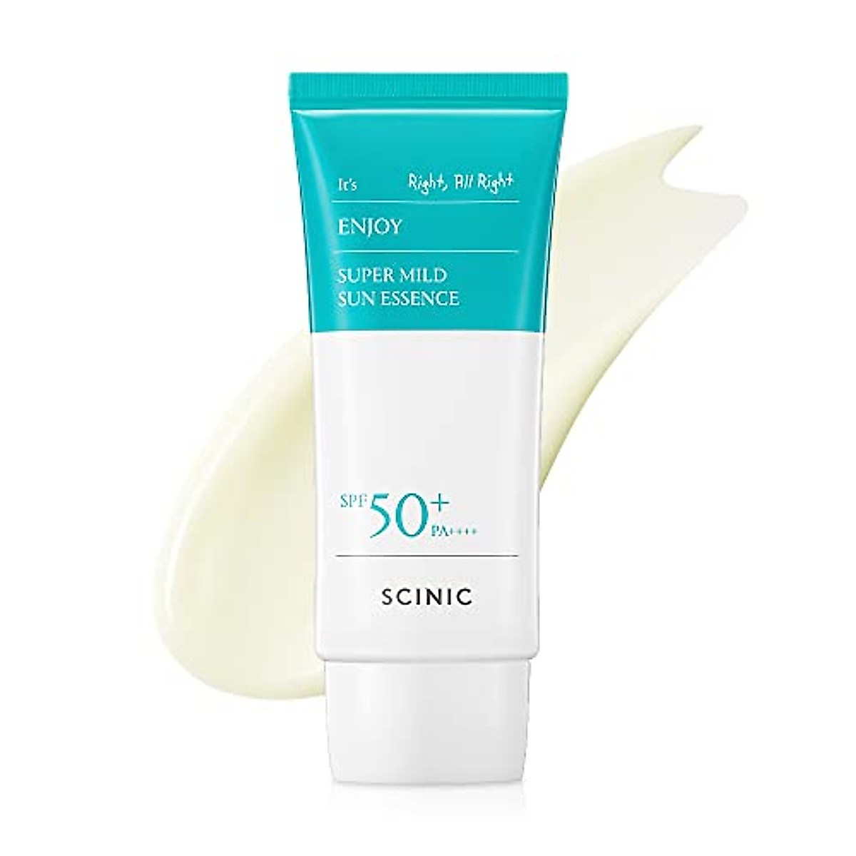 SCINIC Enjoy Super Mild Sun Essence SPF50+ PA++++ 1.69 fl oz(50ml) | A Lightweight Hydrating Sun Essence That leaves No Sticky Feeling | Korean Skincare