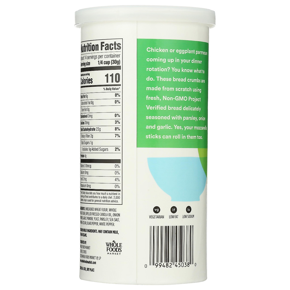 365 by Whole Foods Market, Italian Style Bread Crumbs, 15 Ounce