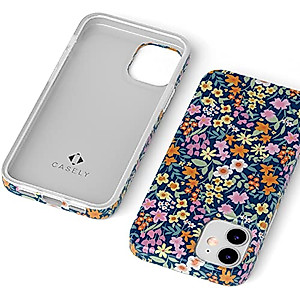 Casely iPhone 11 Case | Full Bloom | Navy Floral Case