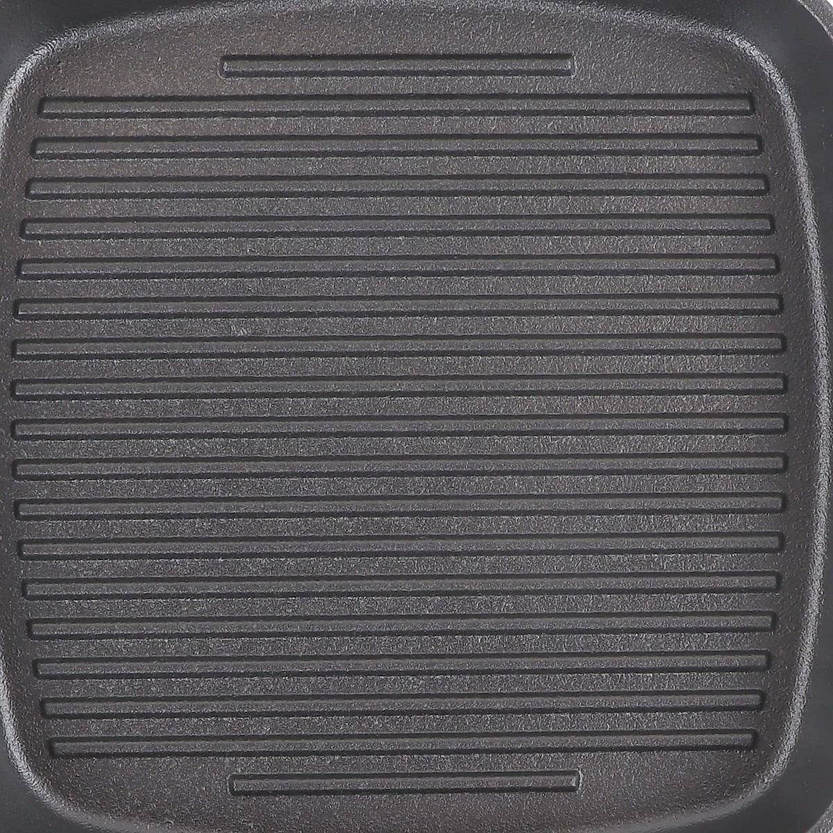 Cast Iron Grill Pan, Ergonomic Long Handle, Convenient Pour Spout, Square Grill Pan for Home, Outdoor, Camping, Restaurant