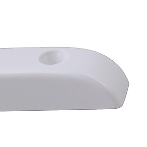 BQLZR Guitar Thumb Rest Bass Finger Rest Smooth Plastic Guitar Thumbrest Lightweight Thumb/Push Rests with Mounting Screws White