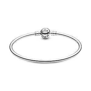 PANDORA Sterling Silver Bangle Bracelet, 8.3 IN
