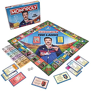 Monopoly Ted Lasso | Officially Licensed Board Collectible Board Game | Play as Believe Sign, Goldfish, Tea up, Ted’s Visor and More | Based On Popular Comedy Series