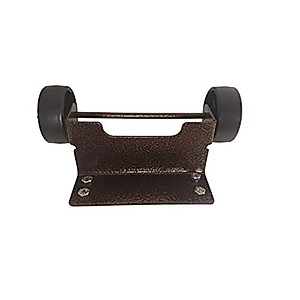 Hiland SGT-WHLS-BRZ Wheel Set for Square Glass Tube Patio Heater, One Size Fits All, Hammered Bronze