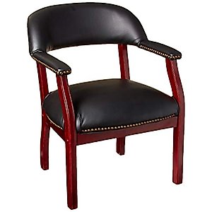 Boss Captain’s Chair In Black Vinyl