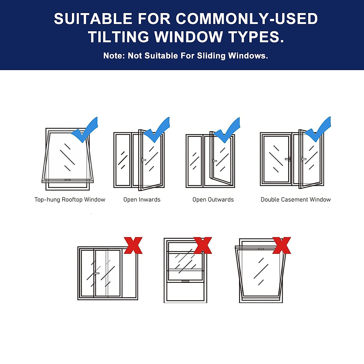Tomato Man Portable Air Conditioner Window Seal Kit, Air Conditioner Window Ventilation Kit with 5.9" Air Conditioner Vent Hose for Air Conditioner Flush Windows (158IN)