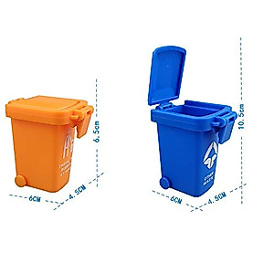 Nuanmu Trash Can Toy Kids Push Toy Vehicles Garbage Can