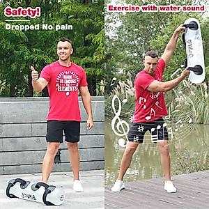 JOYPLUS Aqua Bag Sandbag Alternative - Adjustable Aqua Bag and Power Bag with Water - Core and Balance Trainer - Portable Stability Fitness & Full Body Workout Equipment,Cylinder,MAX Weight 44LB