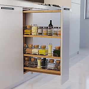 Dowell 8" Base Filler Pullout with Adjustable Shelves (4005 0630B)