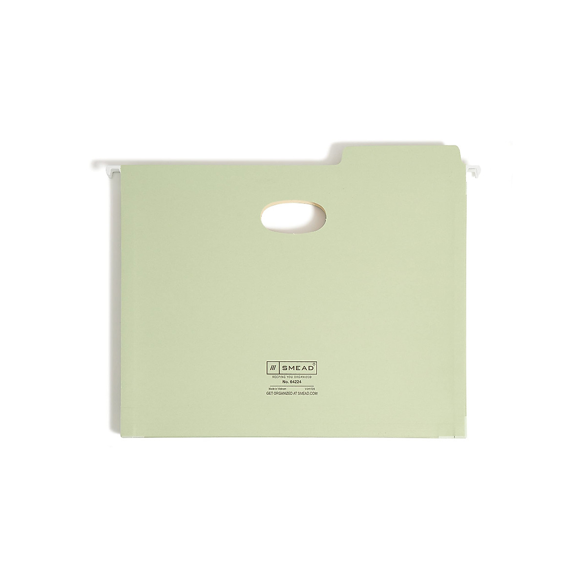 Smead FasTab Hanging Pocket with TUFF Construction and Full-Height Gusset, 5-1/4" Expansion, 1/3-Cut Built-in Tab, Letter Size, Moss, 9 per Box (64224)