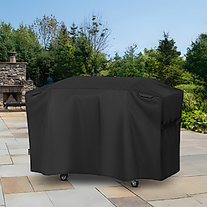 Unicook 28 Inch ProSeries Griddle Cover for Blackstone, Flat Top BBQ Grill Cover for Outdoor Grill, Heavy Duty Waterproof Cooking Station Protector with Sealed Seam, 60 Inch, Black
