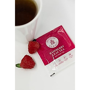 Red Raspberry Leaf Tea, 25 Raspberry Tea Bags Supports Fertility, Pregnancy, Prenatal Labor and Uterus Health, Caffeine Free Pure Leafs Raspberry Tea - Herbal Tea