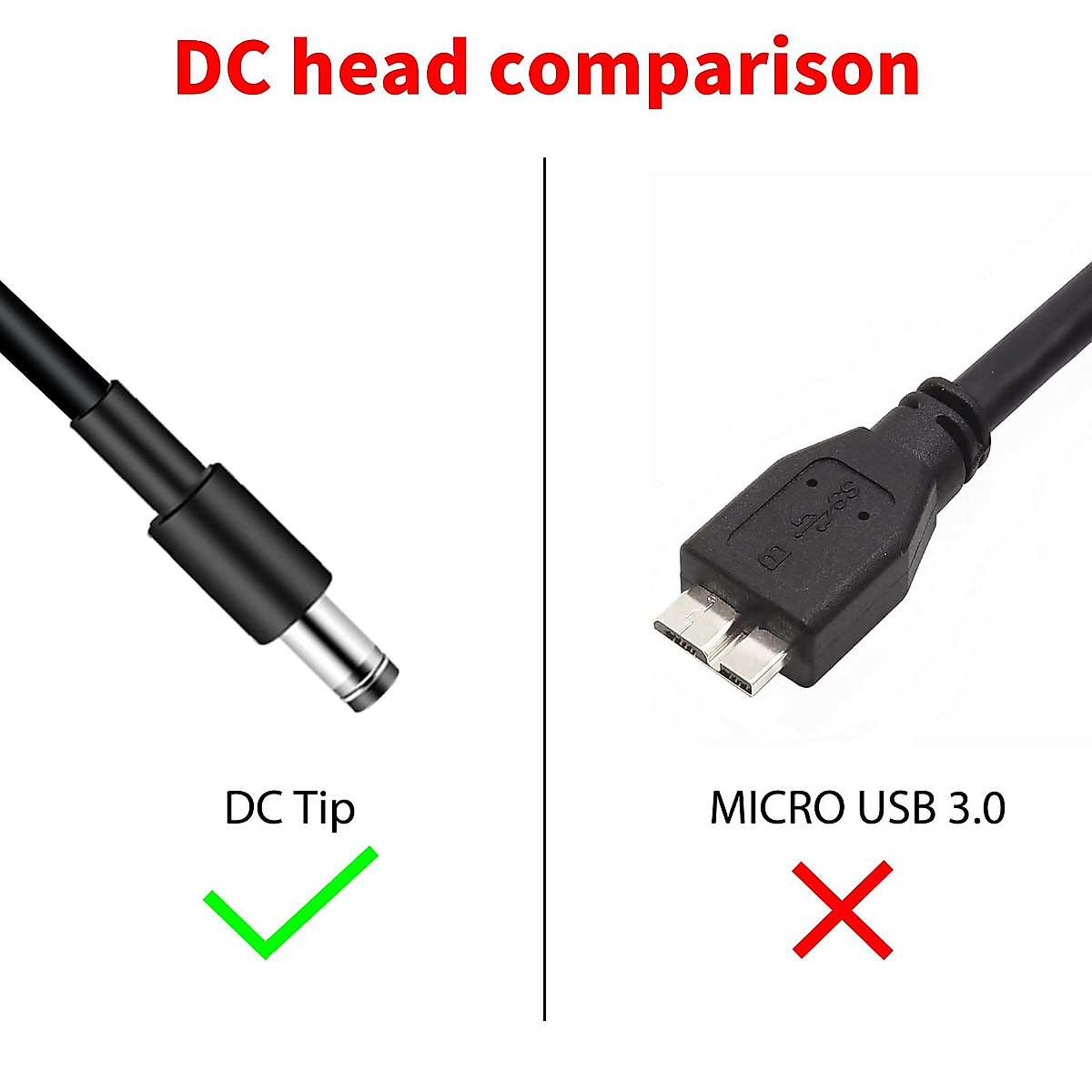MEROM 12V Power Supply Adapter Compatible with Seagate, WD Western Digital My Book External Hard Drive Charger Cord WD5000H1U-00 - US Plug