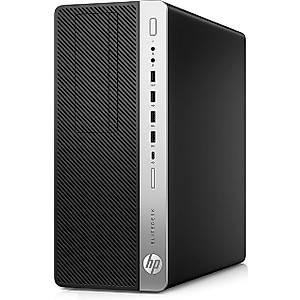 HP 800G3 Desktop Tower Computer, Intel Core i5 Quad Core, 16GB RAM, 500GB Solid State Drive, DVD, Wi-Fi, Windows 10 Pro, Wireless Keyboard, 1080p Webcam, New 23.6 Monitor (Renewed)