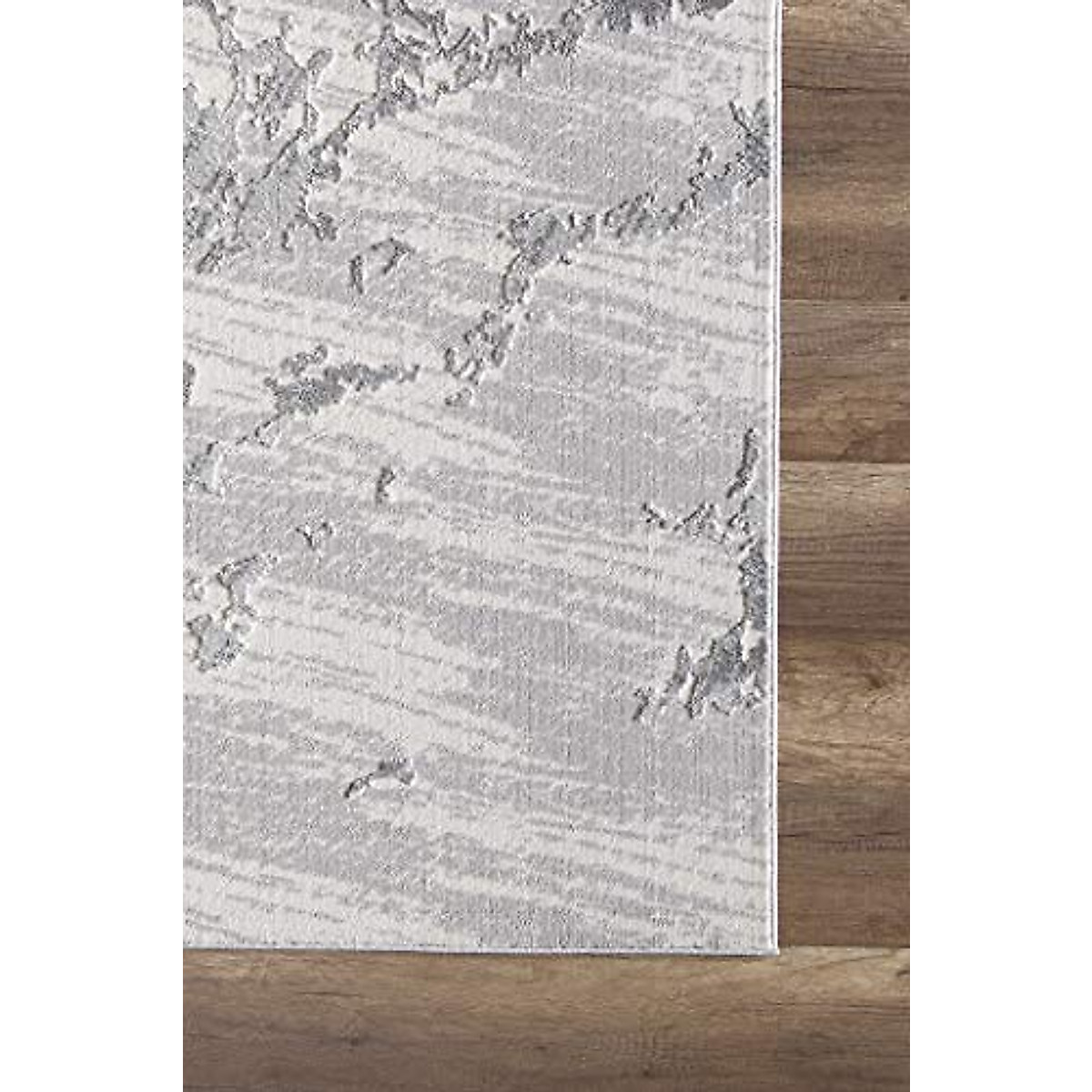 Abani Modern Grey Marble Pattern 7'9"x10'2" Turkish Area Rug Rugs Nova Collection - Stone Texture Design Eclectic Style Accent