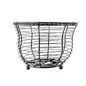 MagiDeal Wire Fruit Bowl, Classic Kitchen Design for Produce Storage Basket Holder, Countertop Decor Organization, Storage Baskets for Bread Snacks
