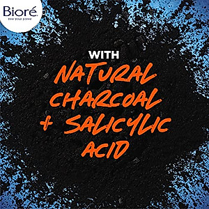 Bioré Charcoal Acne Face Scrub, with 1% Salicylic Acid and Natural Charcoal, Helps Prevent Breakouts and Absorb Oil for Deep Pore Cleansing, 4.5 Ounce (HSA/FSA Approved)