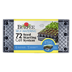 Burpee Self-Watering Seed Starter Tray, 72 Cells