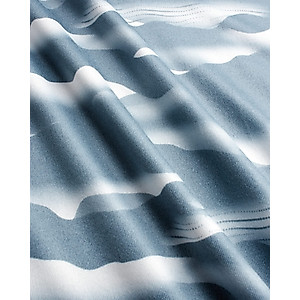 Reebok Women's Performance Thermal Shirt - Athletic Base Layer Long Sleeve Shirt (S-XL), Size X-Large, Ashley Blue Print