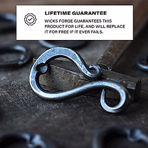 Steel Bottle Opener Keychain For Men & Women With Key Ring Loop | Rustic Cast Iron & Forged Metal Accessory For Everyday Carry | Made In USA | By WICKS FORGE