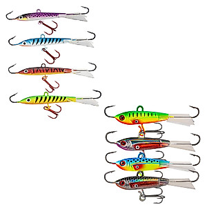 THKFISH Ice Fishing Jigs Vertical Jigs Kit Ice Fishing Tackle B-18g+D-21g