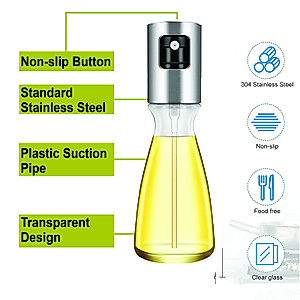 Oil Sprayer for Cooking, Olive Air Fryers, Sprayer, Spray For Salads, Barbecues, Kitchen Baking