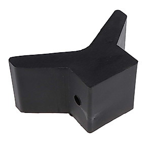 Baosity Boat Trailer Engineering Bow 7inch with 14mm Hole Black Rubber