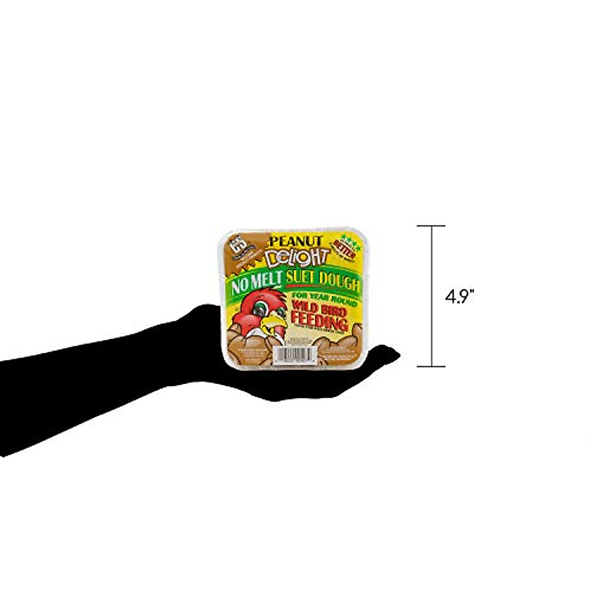 C&S Peanut Delight No Melt Suet Dough, 12/pack 11.75 Ounces