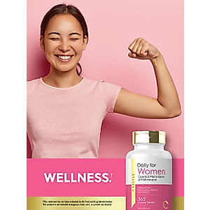 Carlyle Women's Multivitamin | 365 Tablets | Vitamin and Mineral Supplement | Non-GMO, Gluten Free