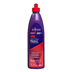 3M Perfect-It Gelcoat Heavy Cutting Compound, 36101, 1 Pint, Fiberglass Oxidation Remover for Boats and RVs