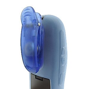 Artisan Power Blue Silicone Gel Case for Polycom SpectraLink 8030 | Healthcare Grade Silicone & Translucent Blue Ratchet Swivel Belt Clip | Matches OEM Part Number WTO460