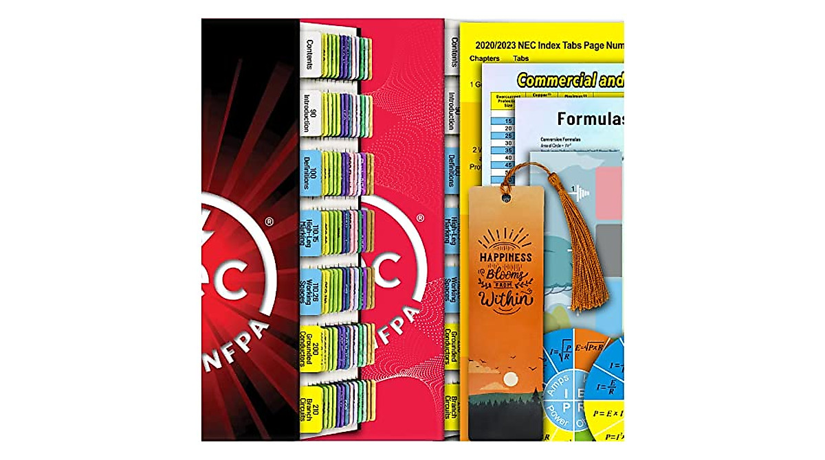 NEC Self-Adhesive Tabs for Electrical Code | Color-Coded & Durable