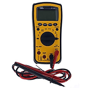 IDEAL INDUSTRIES INC. 61-342 Test-Pro Digital Multi-Meter with TRMS, Temp, Cap, Hz, Backlight, CATIII for 600v, Yellow
