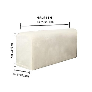 Couch Arm Covers Sofa Armrest Cover Sofa Arm Slipcovers Elastic Sofa Arm Covers Non Slip Furniture Protector Armchair Slipcover Pack Of 2 (Light Couch Covers for 3 Cushion Couch Sofa (Beige, One Size)