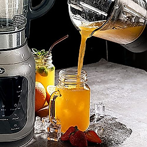 Professional blender, juicers, suitable for milkshakes and smoothies, etc., with 6 sharp blades with high power motor 1000 watts, large capacity 1.75 liters/60 oz. borosilicate glass, high-speed professional stainless steel countertops, variable speed con