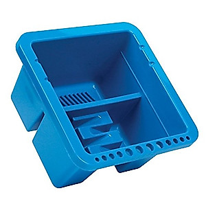Mont Marte Twin Compartment Plastic Brush Washer. Easy Paint Brush Cleaning and Drying. Suitable for Acrylic and Watercolor Painting.