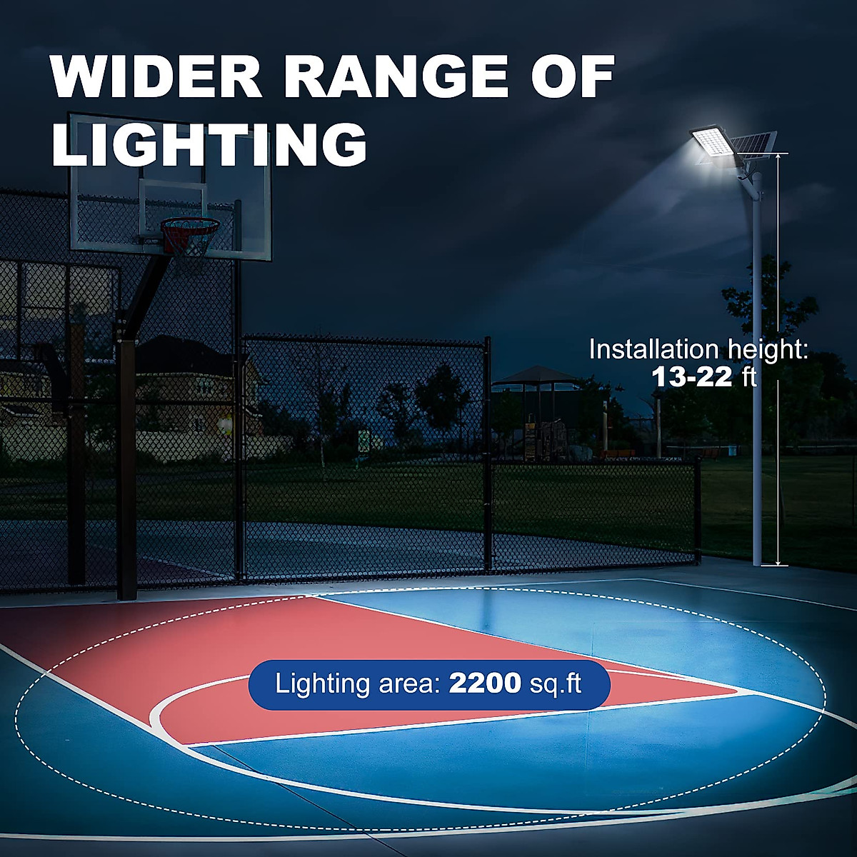 WYWNA 6000W Solar Street Lights Outdoor and 5000W Solar Street Lights Outdoor