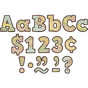 Teacher Created Resources Travel The Map Bold Block 4" Letters Combo Pack (TCR8575)