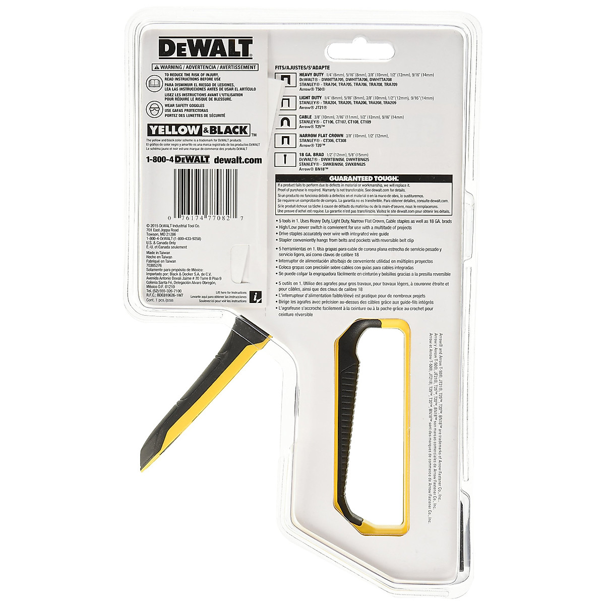 DEWALT DWHTTR510 5-in-1 Multi-Tacker , Yellow
