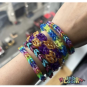 Rainbow Loom® Duo Combo with Jewel Rubber Bands Collection, Features 2 connectable to Make Longer and Wider Creations, an Organizer Case, Great Activity up to 4 People 7+
