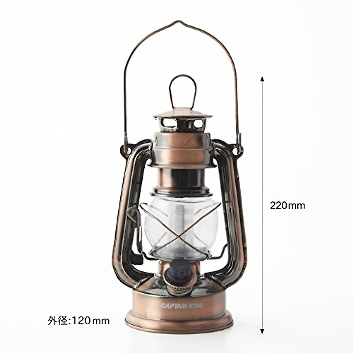 Captain Stag M-1328 Antique Warm LED Lantern, Bronze